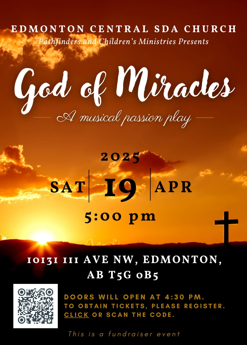 God of Miracles Registration | Edmonton Central Seventh-day Adventist
